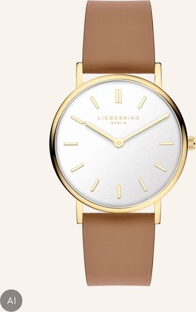Liebeskind Liebeskind Armbanduhr Aus Echtleder beige
