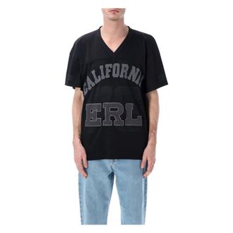 ERL Mesh Football Tee - - Tops - Herren - Schwarzk - M