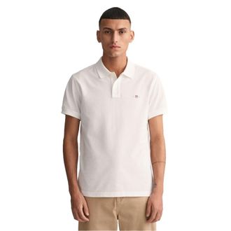 GANT Gant Herren Slim Shield Pique Polohemd, Weiß, 3XL EU