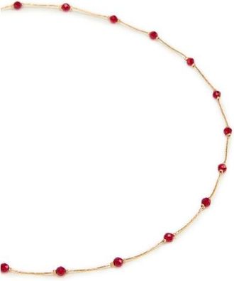 Au Printemps Paris Collier avec perles en verre