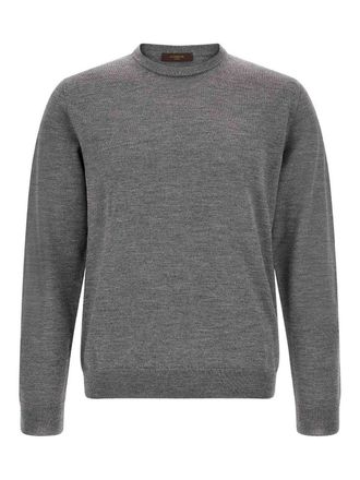 Zanone Pull Col Rond - Gris
