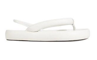 Isabel Marant White Leather Orene Platform Sandals Size 39
