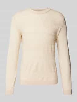 Selected Wollpullover mit Strukturmuster Modell TRAY