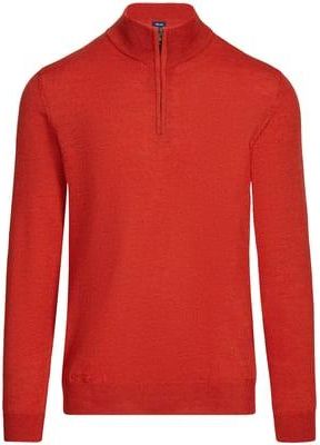 Fa&ccedil;onnable Pull col zipp&eacute; en laine m&eacute;rinos