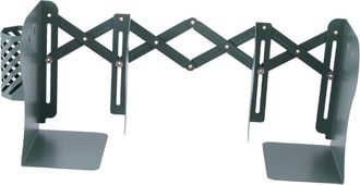 TOPBATHY Verstellbare ausziehbare Metall Buchst&uuml;tze mit Stifthalter Faltbarer Buchhalter f&uuml;r B&uuml;ro Schule und Zuhause Kreativer Tischst&auml;nder zur B&uuml;cherorganisat