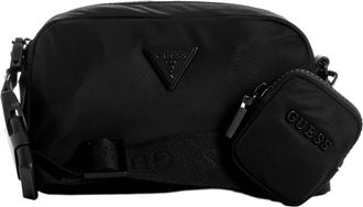 Guess Damen Latona Sling Schlinge, Crossbody, Schwarz