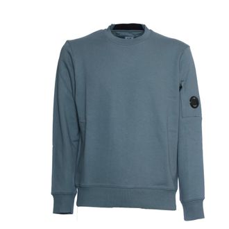 C.P. Company Diagonal Raised Fleece Crew Neck Sweatshirt - - Sweatshirts & Hoodies - Herren - Blau - M