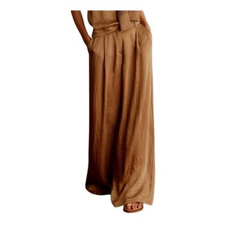 Marella Femme, Pantalons, Brun, Taille: 36 FR Pantalon large