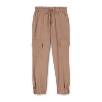 Motivi Cargo Jogger aus Leinenmischung - - Trousers - Damen - Beige - XS