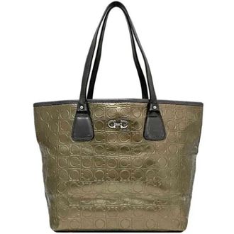 Ferragamo Pre-owned Leder Schultertasche - - Pre-owned - Damen - Gelb - ONE SIZE