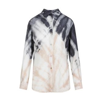 Gabriela Hearst CMM Camel Multi Ferrara Hemd - - Blouses & Shirts - Damen - Mehrfarbig - XS