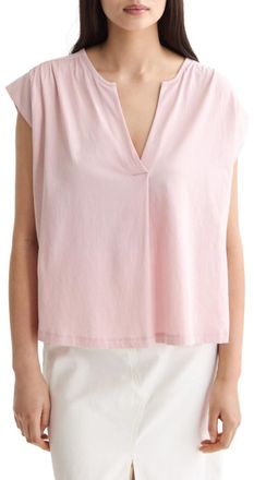 Scotch & Soda Drapiertes T-Shirt mit V-Ausschnitt, Br&uuml;niertes Flieder U633, XL