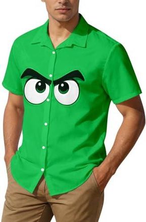 Generico T-shirt pour homme - Carnaval & Fasching - Monstre coquine - Grandes dents effrayantes - Chemise d&eacute;t&eacute; &agrave; manches courtes - Chemise d&eacute;contract&eacute;e pour ho