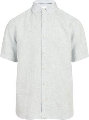 Eton Chemise droite manches courtes en lin