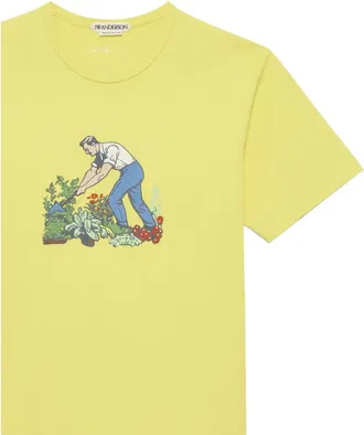 J.W.Anderson Graphic Print T-Shirt - Yellow