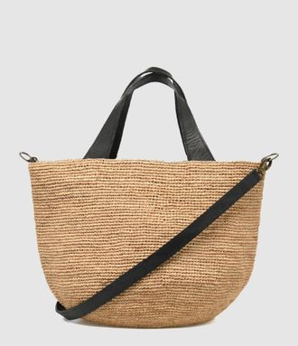 Ibeliv Sac Mirozy Tea & Cuir Noir, Exclusivit&eacute; Lulli