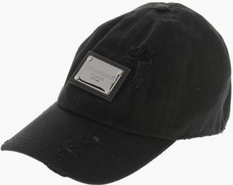 Dolce & Gabbana Canvas Baseball Cap with Metal Plate size 58