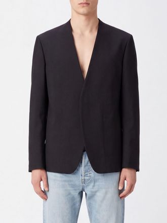 Maison Margiela Einreihiger Blazer aus Schurwolle von mit verdecktem Verschluss