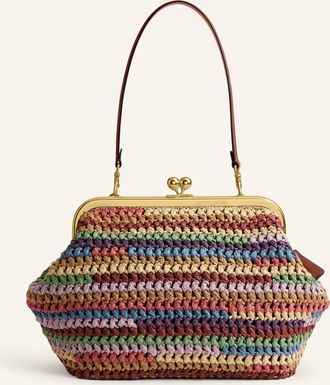 Coach Handtasche Kisslock Frame 27 beige