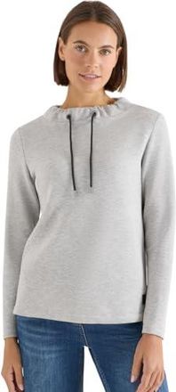 Cecil 3228446 T-Shirt Doux en piqué, Luna Grey Melange, X-Small Femmes