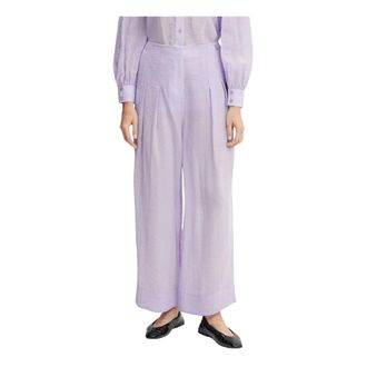 Patrizia Pepe Fluid Over Palazzo Hose - - Trousers - Damen - Lila - M