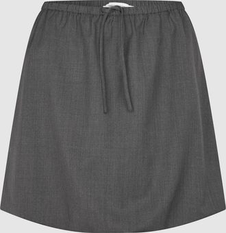 Samsøe & Samsøe Jupe Courte Saroko Dark Grey Mel