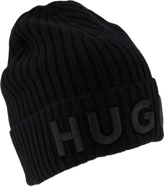 HUGO BOSS Strickmütze UNISEX aus Schurwolle
