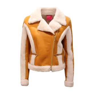 Blumarine Shearling Jacke - - Jackets - Damen - Gelb - S