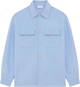 Dr&ocirc;le de Monsieur Homme, Vestes, Bleu, Taille: M La Surchemise Laine