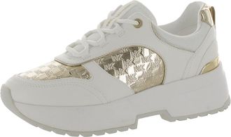 Michael Kors Damen Percy Trainer Sneaker, Goldene Schaufeln, 39.5 EU