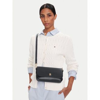 Tommy Hilfiger Handtasche Tommy Hilfiger Th Icon Conv AW0AW17677 Dunkelblau