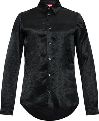 Diesel Chemise S-Kinny-Efbz - Homme - Chemises - Noir - Taille: 3XL