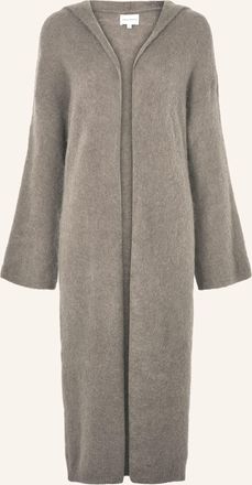 Americandreams Americandreams Long Alpaca Cardigan With Hood June beige