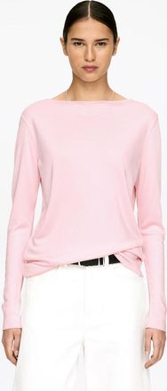 Arket Satinoberteil Mit U-Boot-Ausschnitt -Rosa