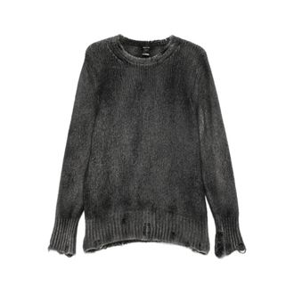 Avant Toi Pullover mit Spray-Effekt-Finish - - Knitwear - Herren - Grau - M