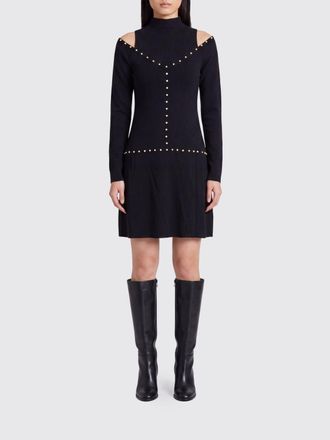 Liu Jo Strick-Minikleid aus Viskose mit Cut-Outs an den Schultern und Nieten