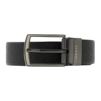 Guess Homme, Accessoires, Noir, Taille: XL Genuine Leather Belt