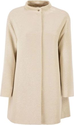 Herno Femme, Manteaux, Beige, Taille: 38 FR Cappotto monopetto