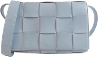 Bottega Veneta Pre-owned Sac port&eacute; &eacute;paule en cuir de veau - Femme - Pre-owned - Bleu - Taille: ONE Size