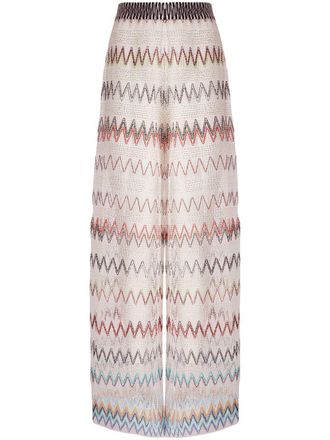 Missoni pantalon à motif zig-zag - Tons neutres