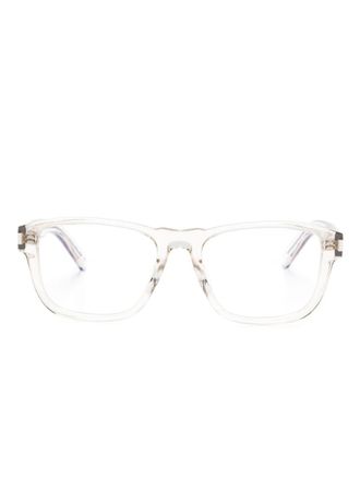 Saint Laurent Eyewear lunettes de vue à monture transparente - Blanc