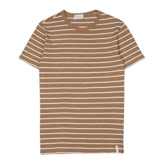 Brooksfield Homme, Tops, Brun, Taille: L T-shirt ray&eacute; en coton