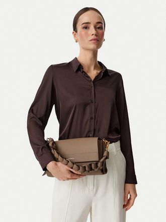 Coccinelle Handtasche Coccinelle M50 Boheme Grana Double E1 M50 12 01 01 Dunkelbeige