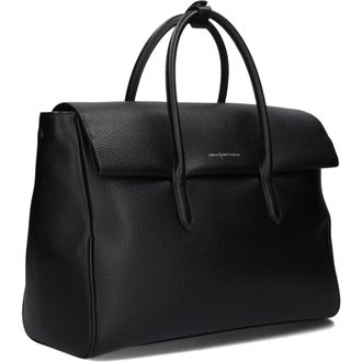 Smaak Schwarze Leder-Schultertasche Barbara XL - - Bags - Damen - Schwarzk - ONE SIZE