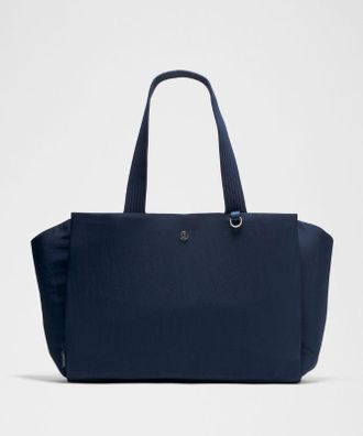 lululemon Tote-Bag mit drei F&auml;chern 18 L in Club Blue/Sheer Oak/Silver