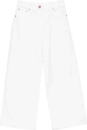 Aspesi Femme, Jeans, Blanc, Taille: W27 Wide Jeans