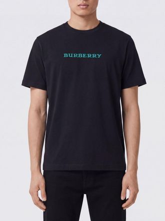 Burberry T-shirt en coton &agrave; col rond avec logo Equestrian Knight