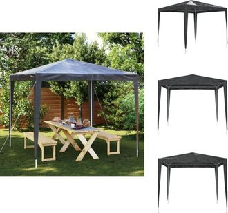 vidaXL Vidaxl - Tente de r&eacute;ception professionnelle 2,5x2,5 m Anthracite 90 g/m&sup2; - Tents De R&eacute;ception - Abri Jardin - Gazebo - Parasol - Terrasse Couverte