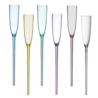 Generico Acryl Weinglas f&uuml;r Pool - Champagner f&uuml;r Sommergetr&auml;nke | bruchsicher f&uuml;r Schwimmbad, Grillen im Garten, Partyunterhaltung, Extergeschirr