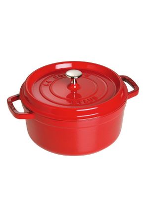 Staub Schmortopf Staub LA Cocotte, Rot, Metall, 3,8 L, backofengeeignet,backofengeeignet, Kochen, T&ouml;pfe, Schmort&ouml;pfe